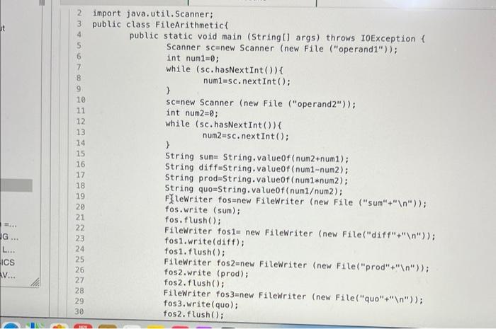 Solved IN JAVA PLEASE. Assume there are two files, one named | Chegg.com