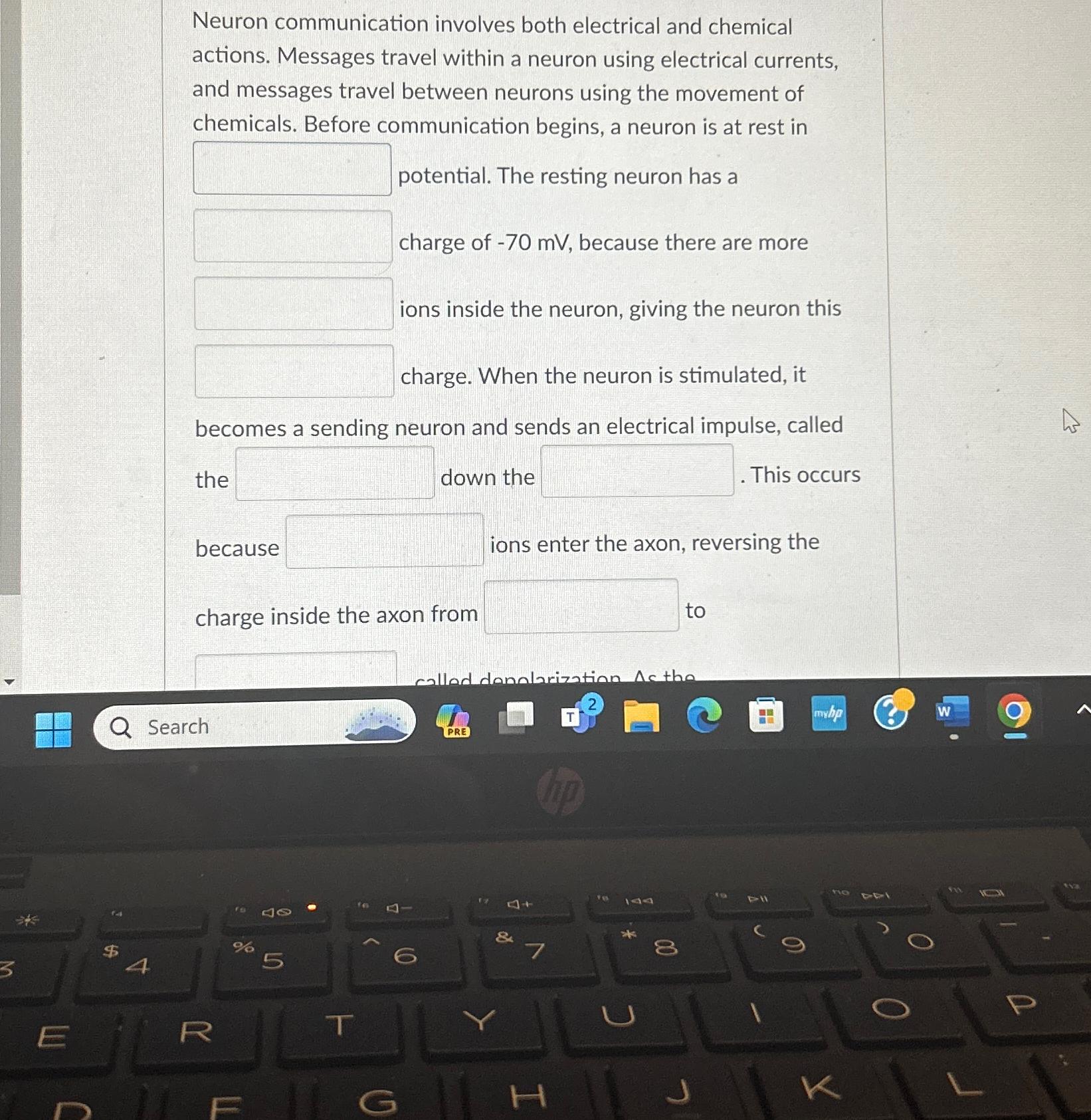 Solved Neuron communication involves both electrical and | Chegg.com