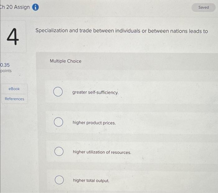 Solved 252F%252Fims.mheducati Ch 20 Assign Saved What other | Chegg.com