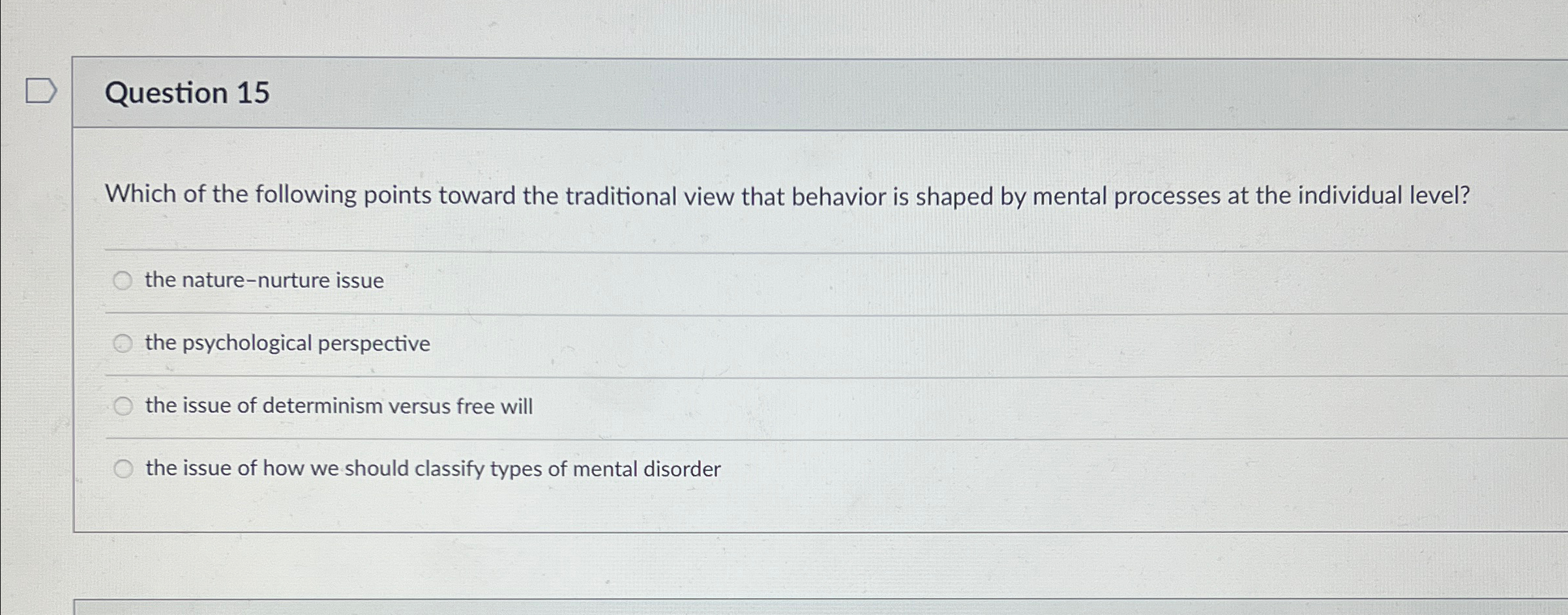 Solved Question 15Which of the following points toward the | Chegg.com