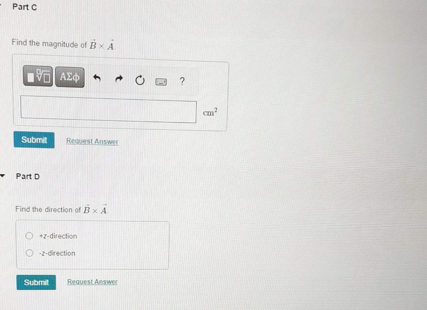 Solved For the two vectors in the figure (Figure 1), find | Chegg.com