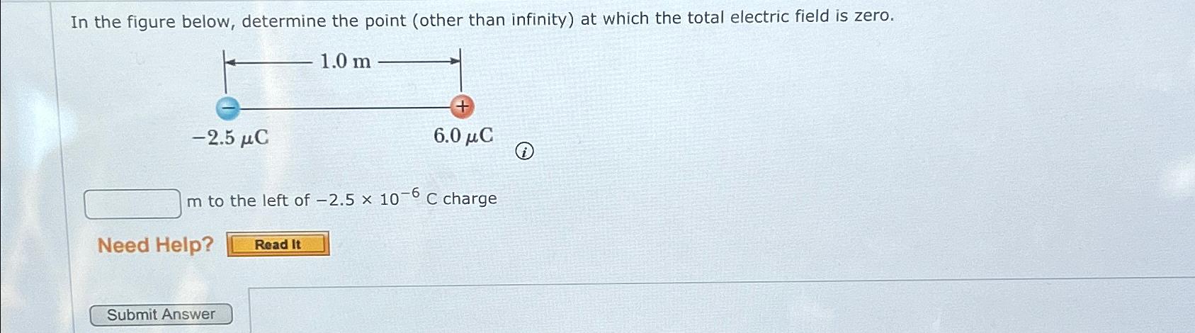 Solved In the figure below, determine the point (other than | Chegg.com