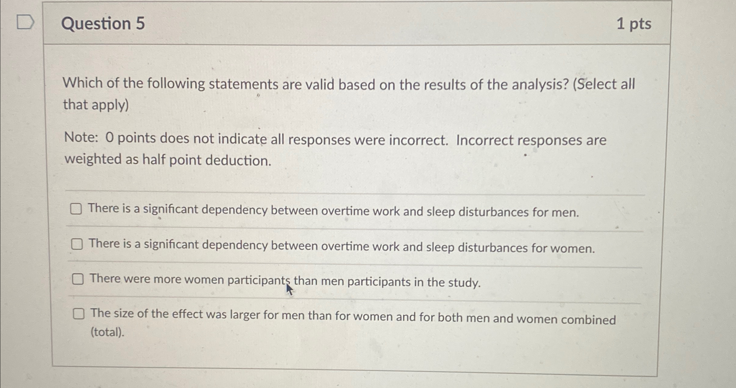 Solved Question 51 ﻿ptsWhich of the following statements are | Chegg.com