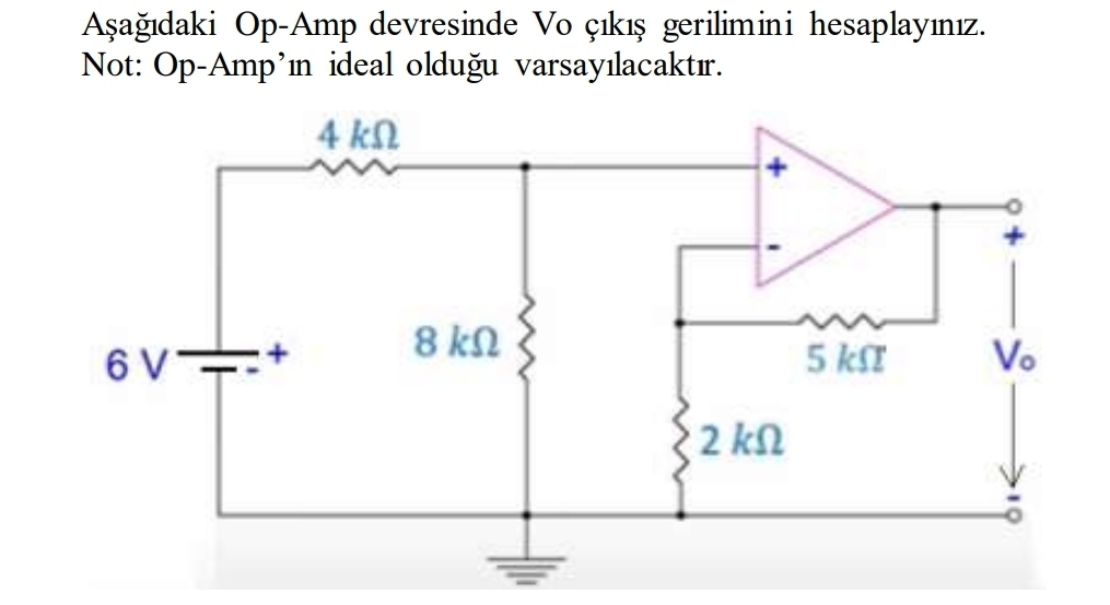 Solved Calculate the output voltage Vo in the Op-Amp circuit | Chegg.com