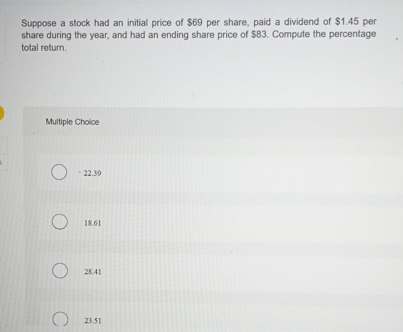 Solved P12-4 Calculating Returns [LO1] Suppose you bought a | Chegg.com