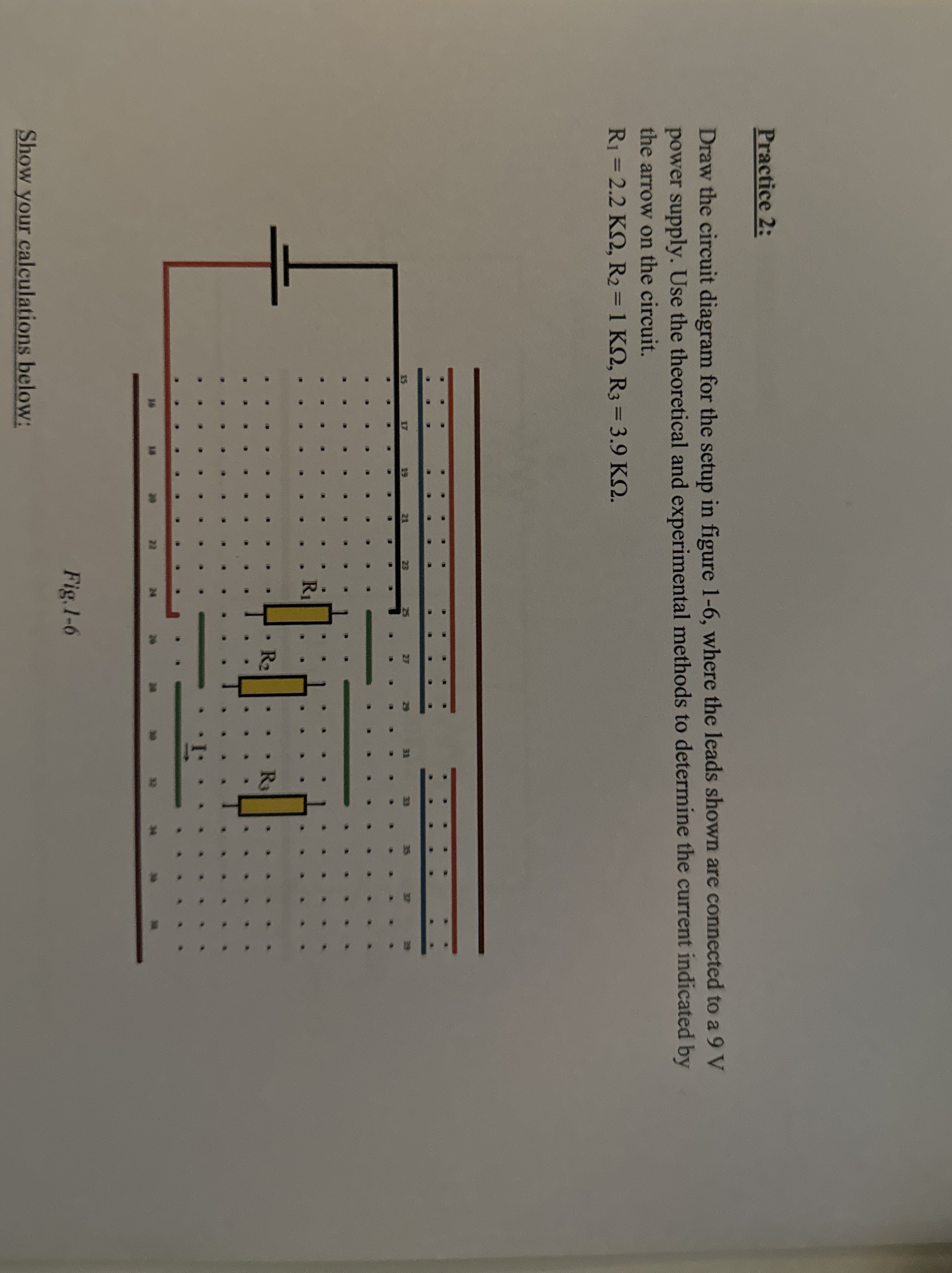 Solved Practice 2:Draw the circuit diagram for the setup in | Chegg.com