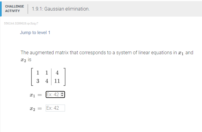 Solved The augmented matrix that corresponds to a system of | Chegg.com