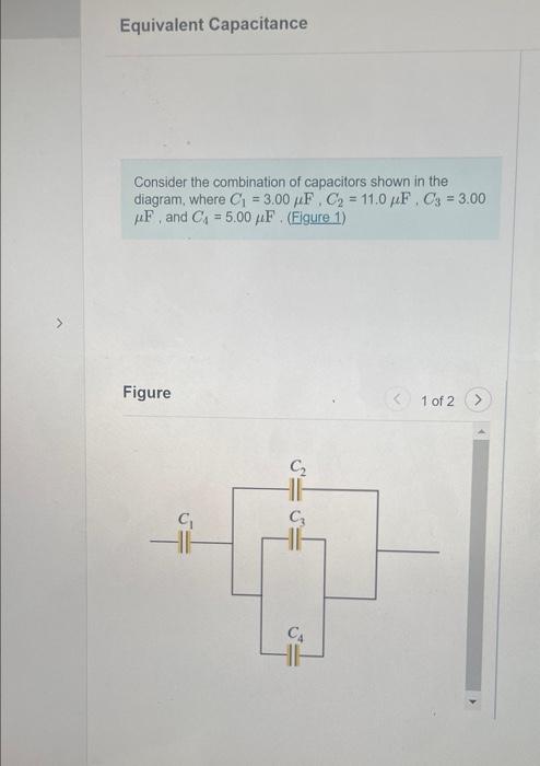 Solved Equivalent Capacitance Consider the combination of | Chegg.com