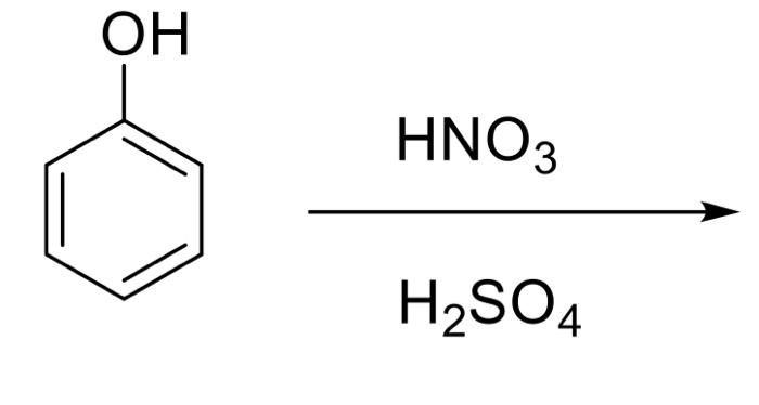Solved ОН HNO3 H2SO4 SOH ОН НО. NO2 О | Chegg.com