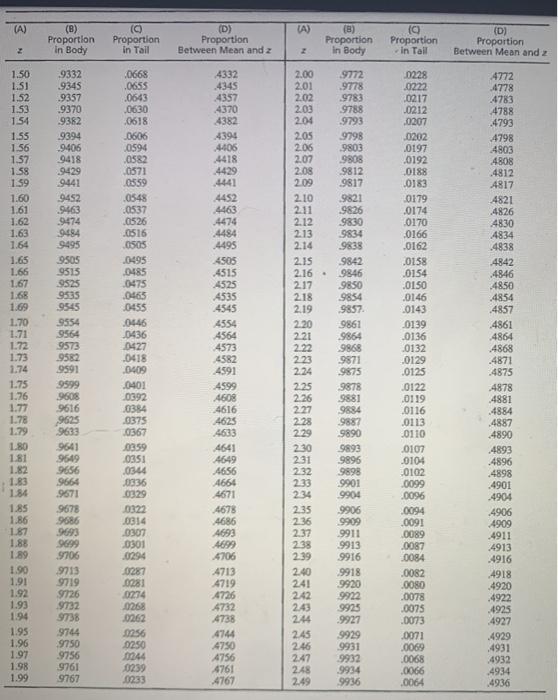 Solved Use the data sets under the questioms to answer #'s | Chegg.com
