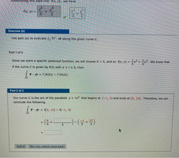 Solved Consider F And C Below F X Y X² 1 Y2 C Is The