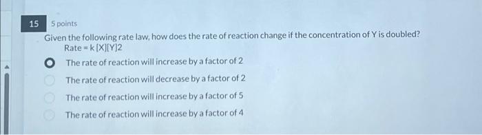 Solved Given the following rate law, how does the rate of | Chegg.com