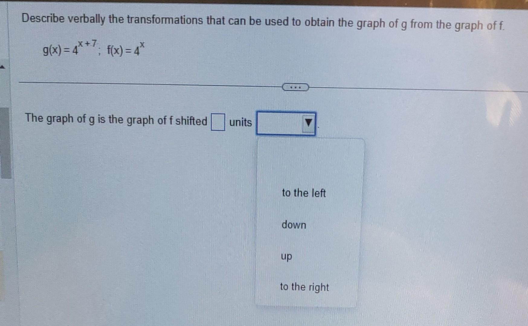 Solved Describe verbally the transformations that can be | Chegg.com