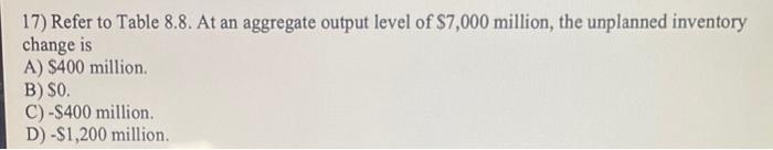 Solved Refer to the information provided in Table 8.8 below | Chegg.com