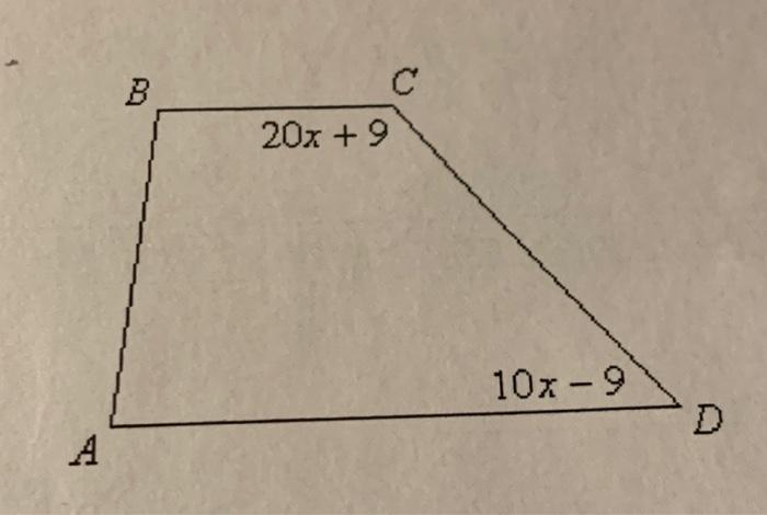 Solved Solve for x. Opposite sides of the figure are | Chegg.com