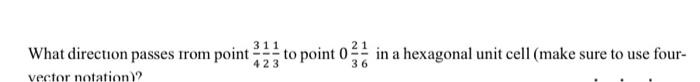 Solved What direction passes rrom point 432131 to point | Chegg.com