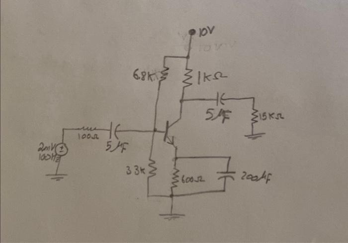 Solved Find the voltage gain, current gain, input | Chegg.com