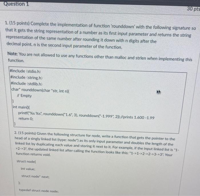 Solved One quick C question - 1 part (only part b/2 is | Chegg.com Solved One quick C question - 1 part (only part b/2 is | Chegg.com