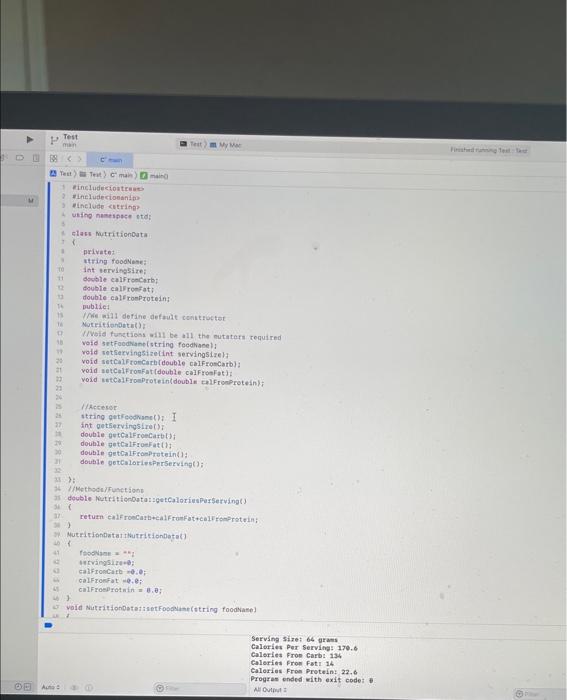 Solved Write A Class Declare a class/struct named | Chegg.com