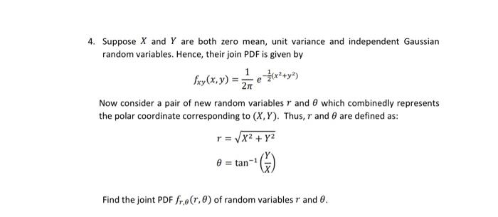 Solved Suppose X and Y are both zero mean, unit variance and | Chegg.com