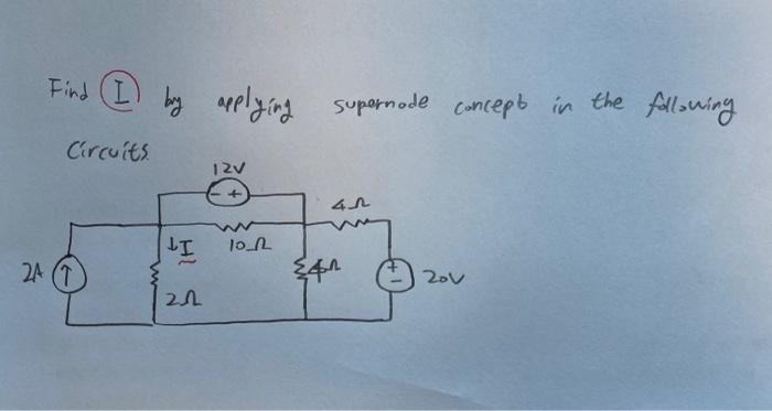Solved Find @ by applying supermode concept in the following | Chegg.com