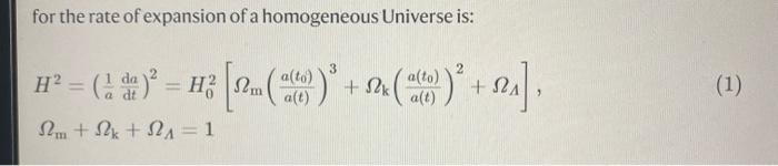Solved e) Write down a generalisation of equation 1 in the | Chegg.com