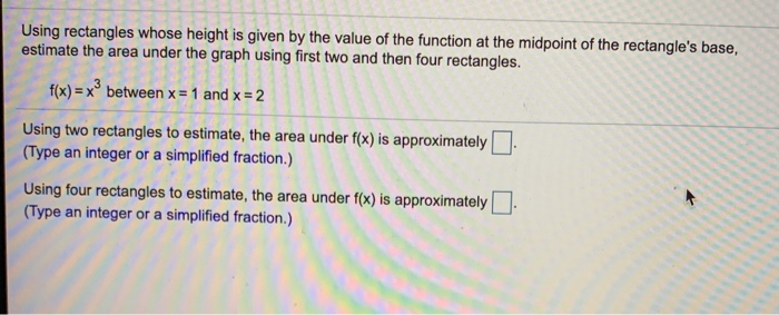 Solved Using rectangles whose height is given by the value | Chegg.com