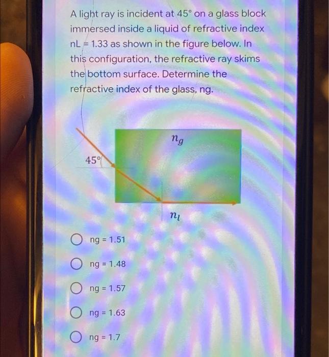 Solved A horizontal ray reflects from a plane mirror that | Chegg.com