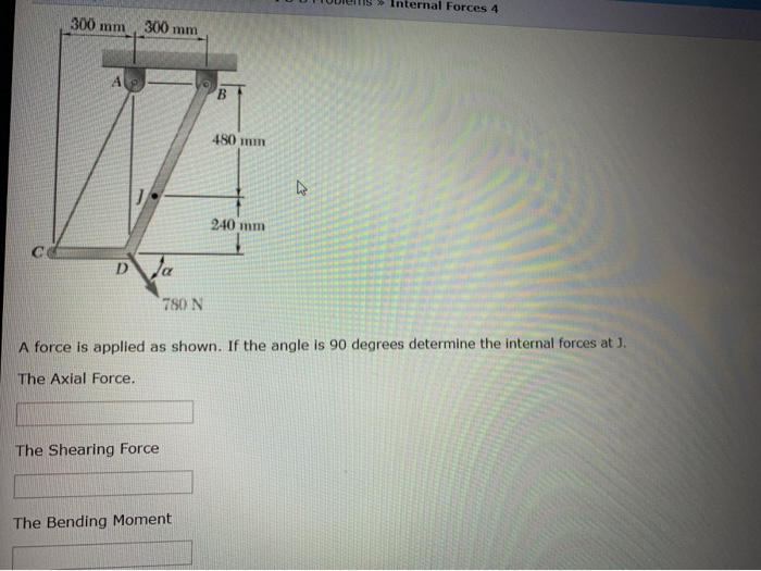 Solved A force is applied as shown. If the angle is 90 | Chegg.com