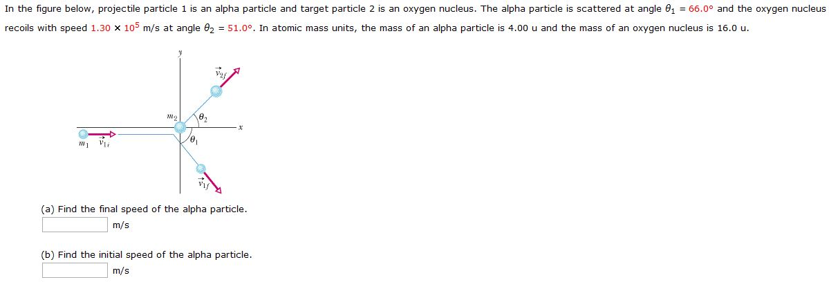 Solved In the figure below, projectile particle 1 is an | Chegg.com