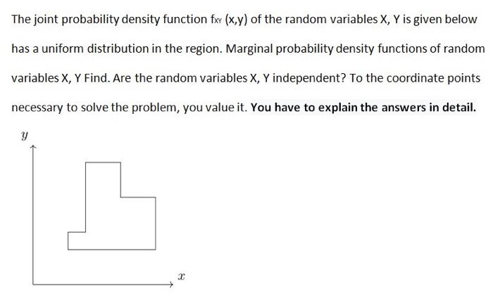 Solved The joint probability density function fxr (x,y) of | Chegg.com