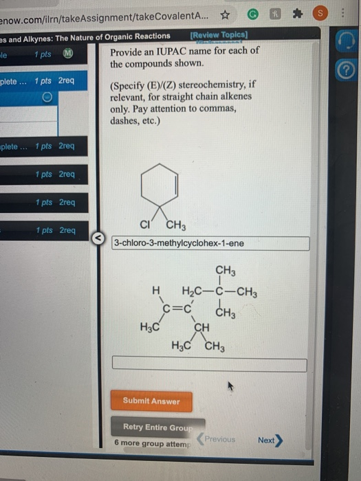 Solved enow.com/ilrn/takeAssignment/takeCovalentA... ☆ es | Chegg.com