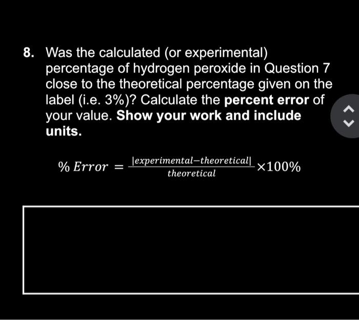 Solved 7. Determine the experimental percentage by mass of | Chegg.com