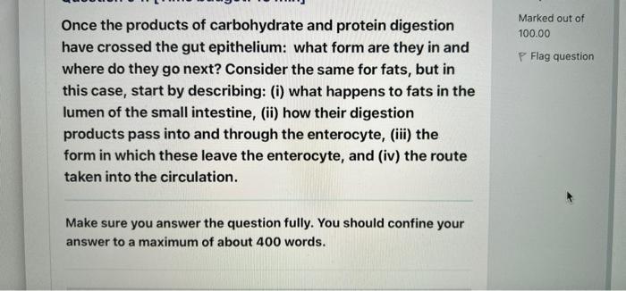 Solved Once the products of carbohydrate and protein | Chegg.com