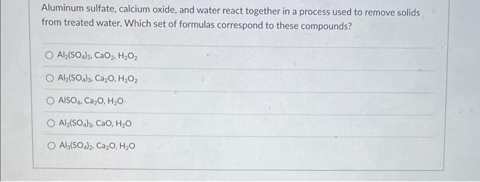 Solved Which of the following is formed when Ca(NO3)2 | Chegg.com