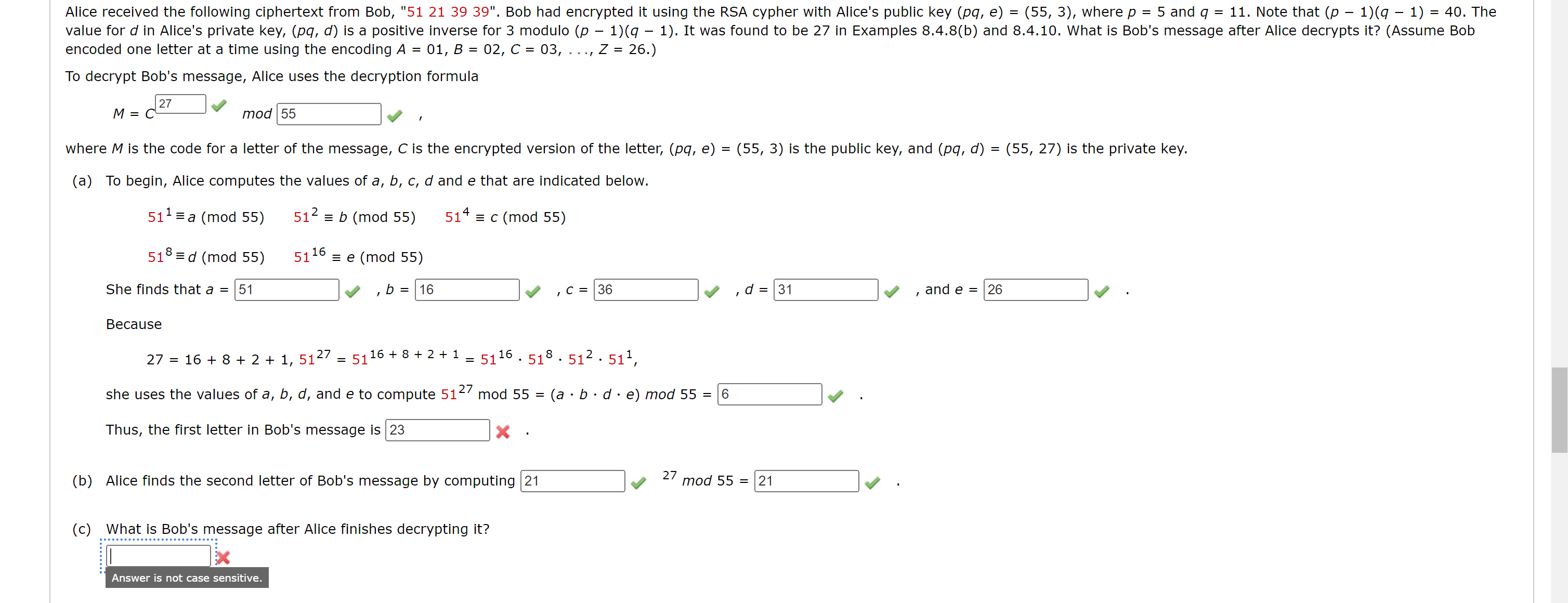 Solved encoded one letter at a time using the encoding | Chegg.com