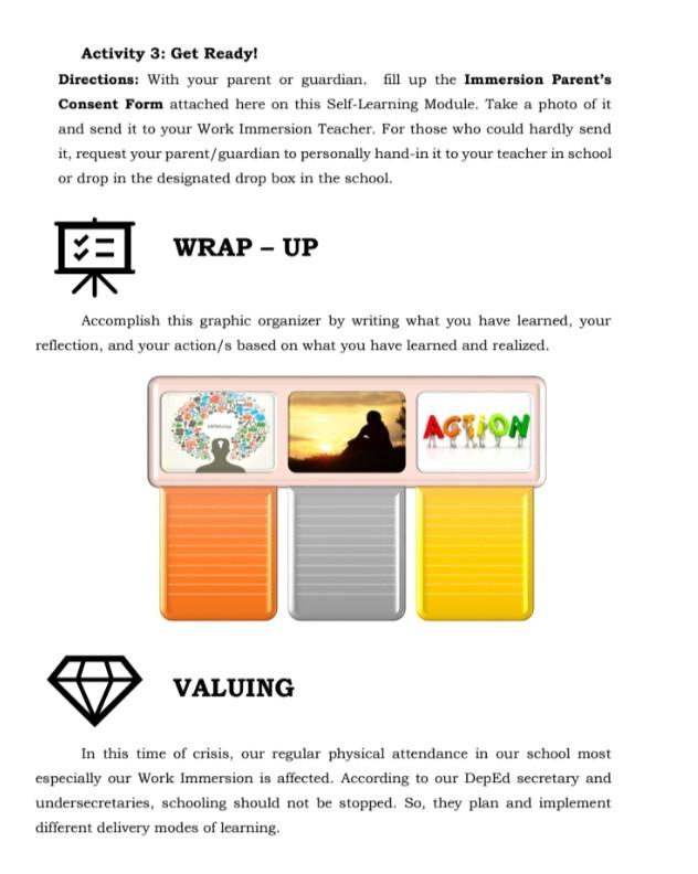 Solved Pre-Immersion WEEK 1-2 Quarter 1 Module 1 Orientation | Chegg.com