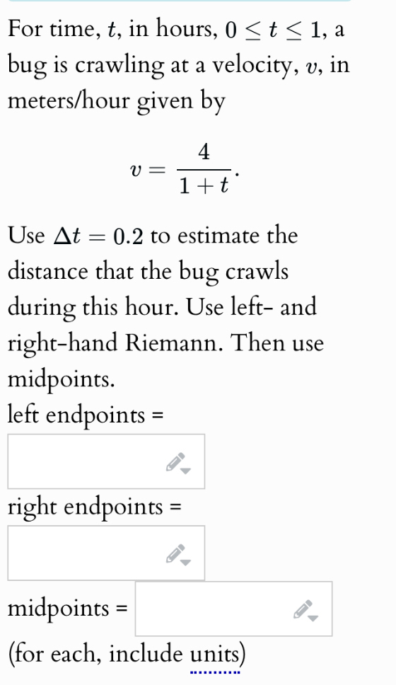 Solved For Time T ï In Hours 0â Tâ 1 ï A Bug Is Crawling At Chegg