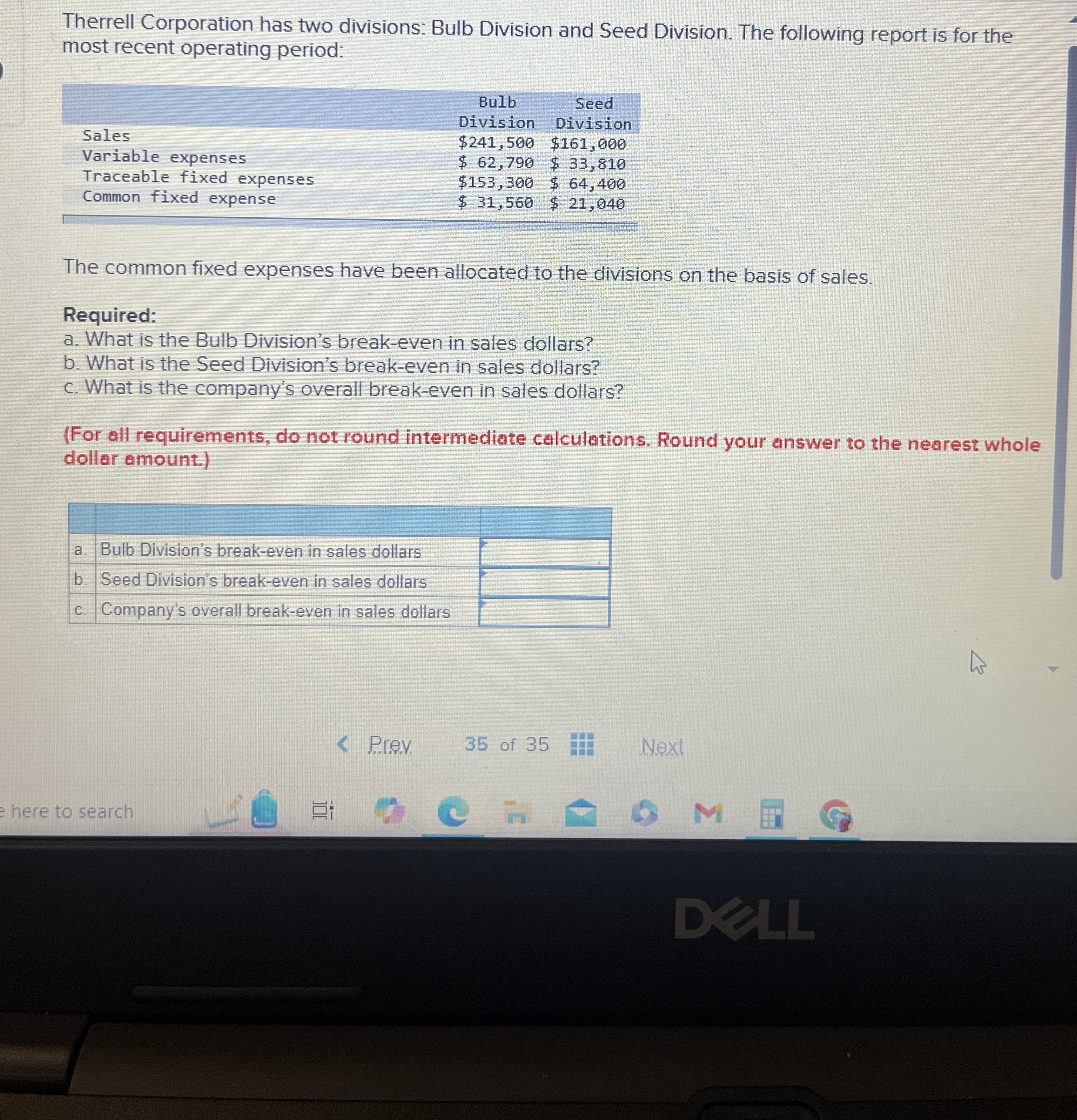 Solved Therrell Corporation has two divisions: Bulb Division | Chegg.com