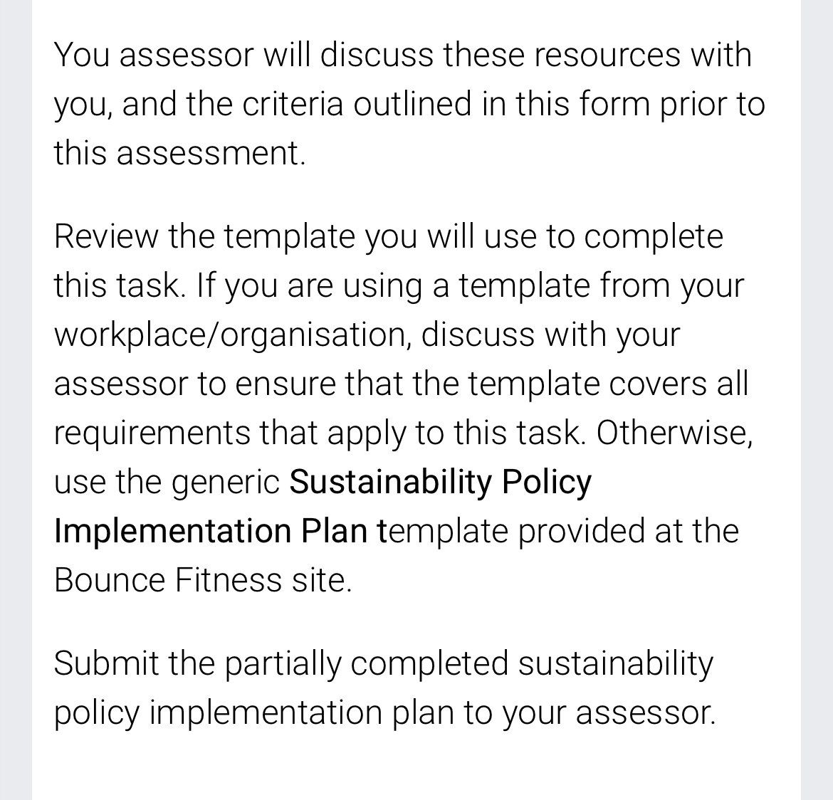 Solved Task 4 - ﻿Sustainability Policy Implementation | Chegg.com