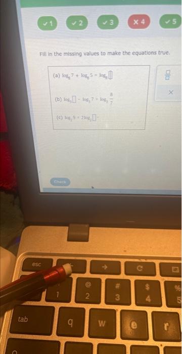 Solved Fili in the missing values to make the equations | Chegg.com