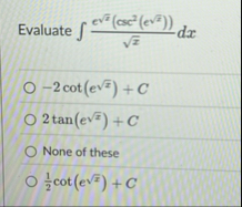 Solved Evaluate | Chegg.com