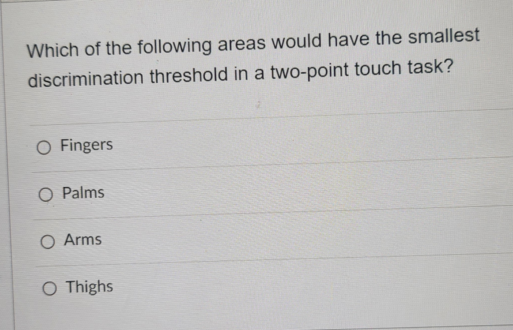 Solved Which of the following areas would have the smallest | Chegg.com