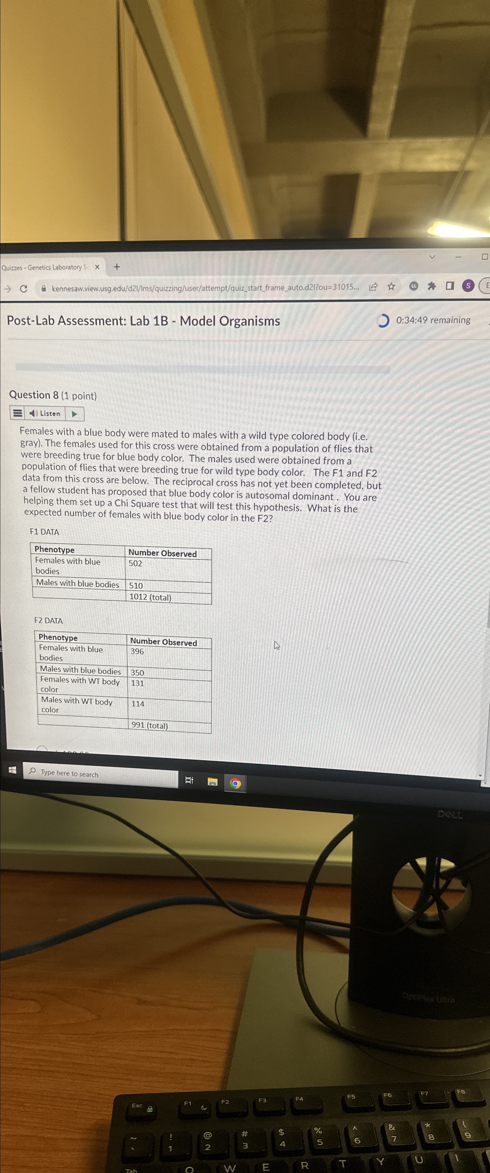 Solved Post-Lab Assessment: Lab 1B - ﻿Model Organisms0:34:49 | Chegg.com