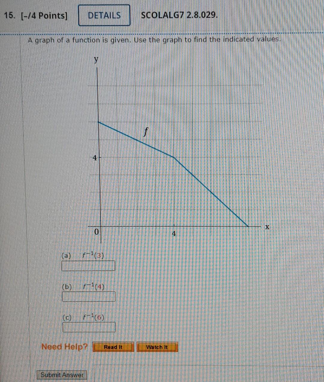 Solved DETAILS SCOLALG7 2.4.015. h(t) = 2t² = t; t = 5, t = | Chegg.com