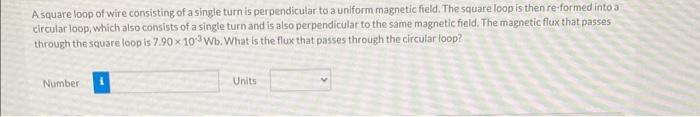 Solved A square loop of wire consisting of a single turn is | Chegg.com