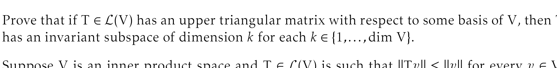 Solved Prove that if TinL(V) ﻿has an upper triangular matrix | Chegg.com
