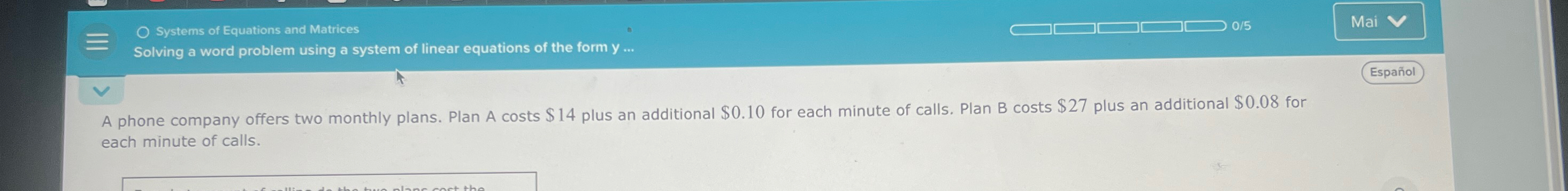 Solved Systems of Equations and MatricesSolving a word | Chegg.com