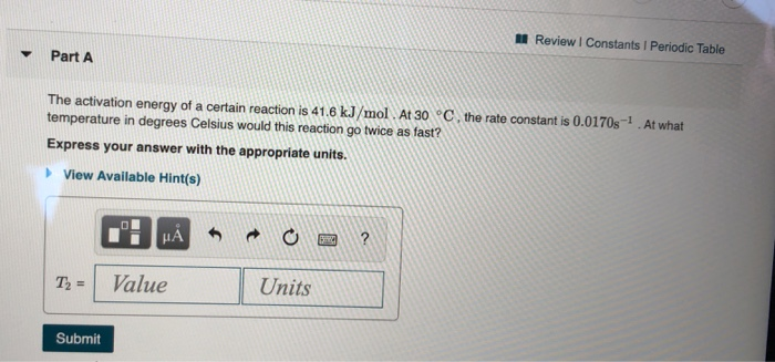 Solved Review | Constants 1 Periodic Table Part A The | Chegg.com