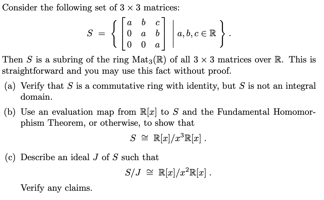Solved Consider the following set of 3×3 | Chegg.com